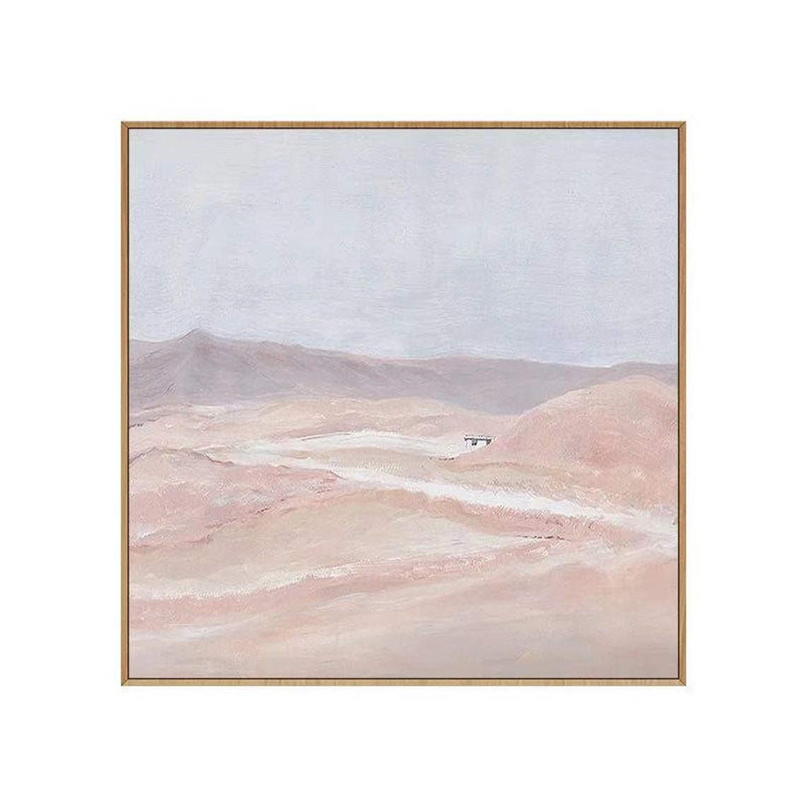 Abstract Painting Landscape Pink Mountain Painting Acrylic | Etsy