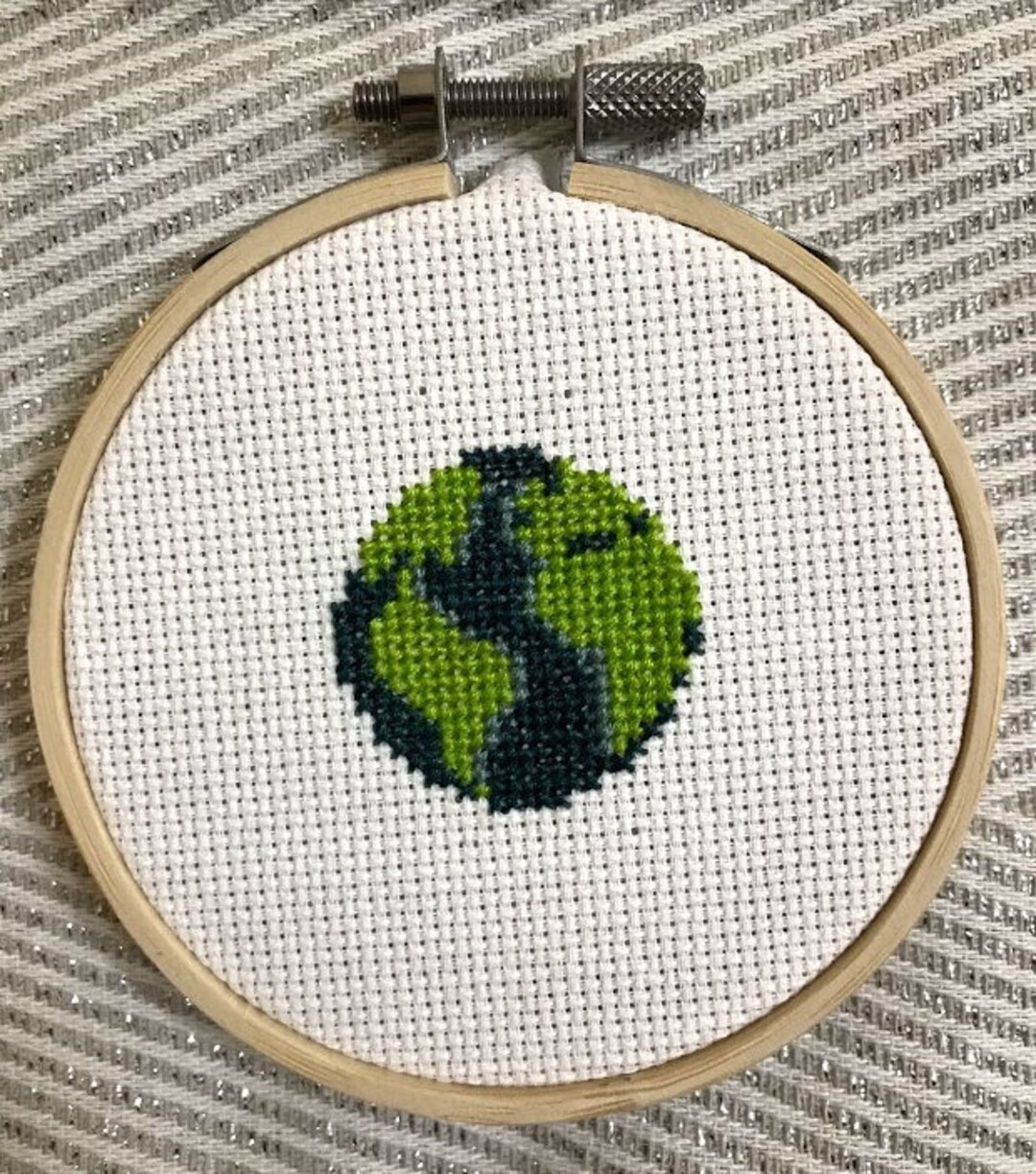 Simple Small Earth Cross Stitch Pattern - Etsy
