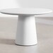 Graze White Original Cement Finish Round Dining Table Wooden White ...