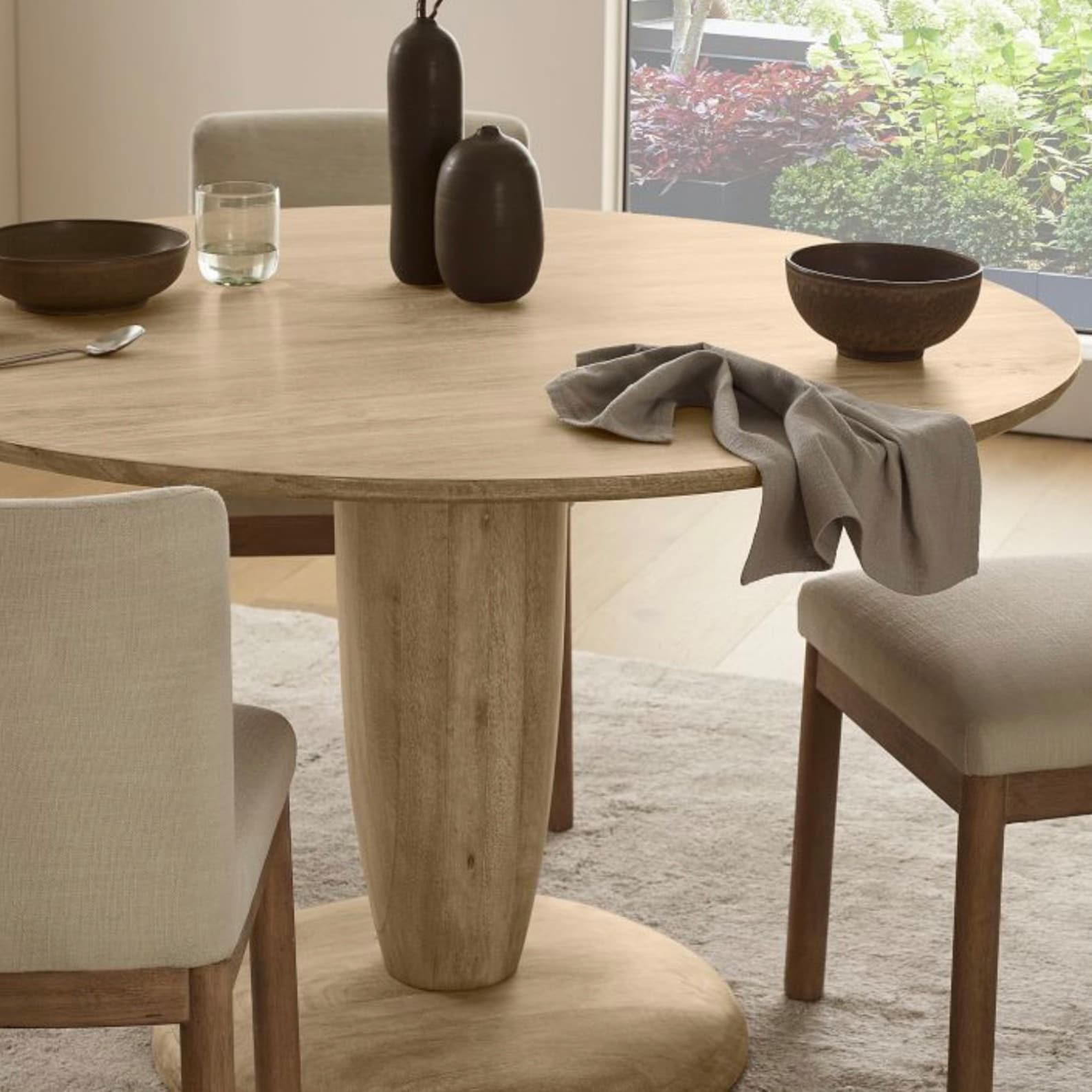 Elegant and Timeless Round Wood Dining Table Handcrafted Beauty for ...