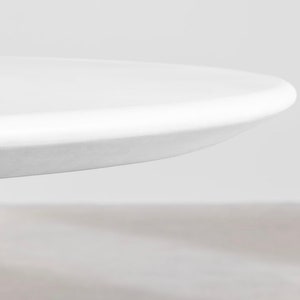 Graze White Original Cement Finish Round Dining Table Wooden White ...