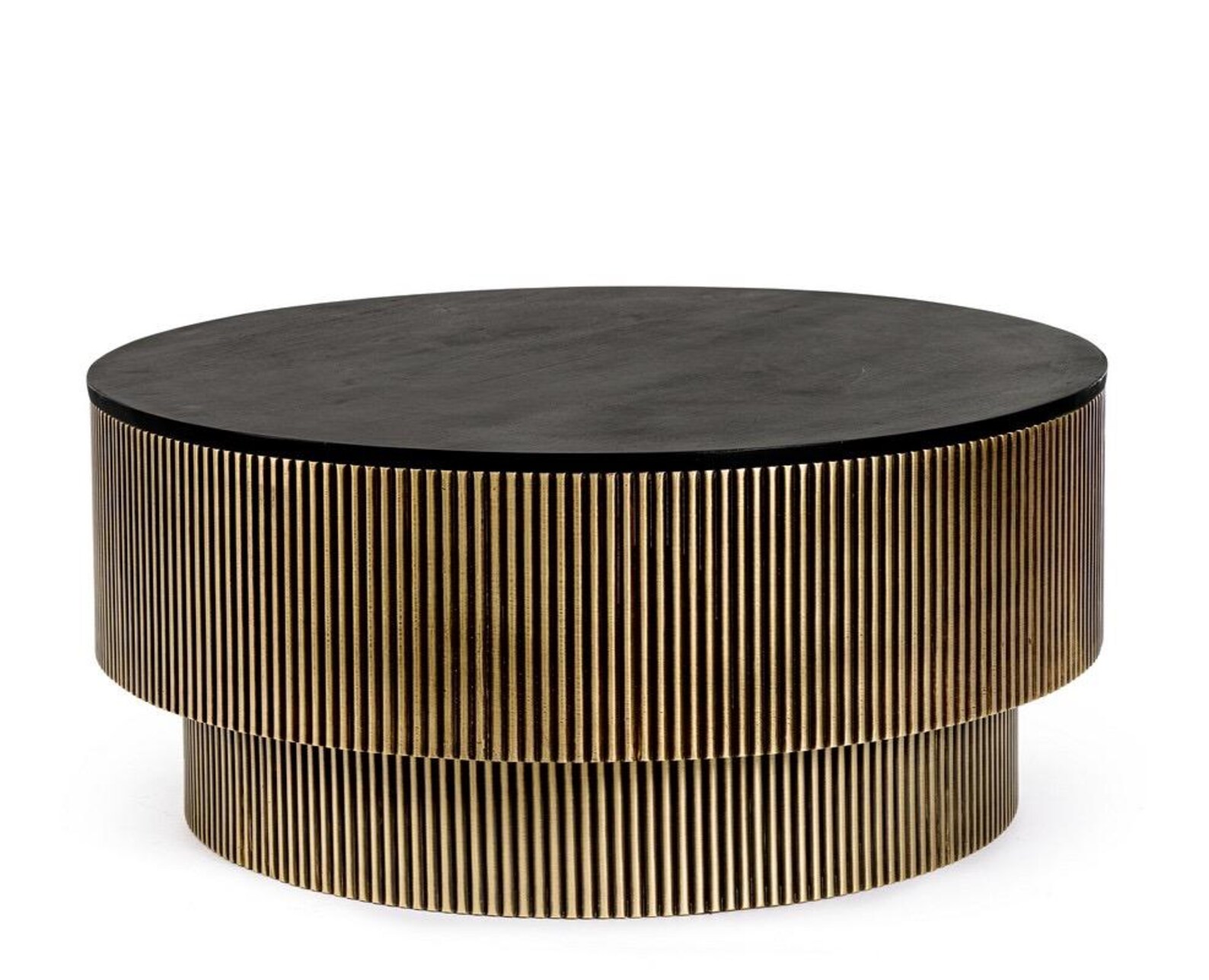 Round Brass Coffee Table Gold and Black Golden Brass Round Coffee Table Black and Gold Round ...