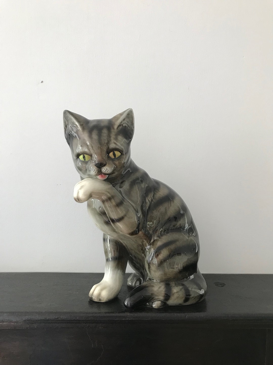Large Goebel Cat West German Mid Century Tabby Cat Vintage - Etsy