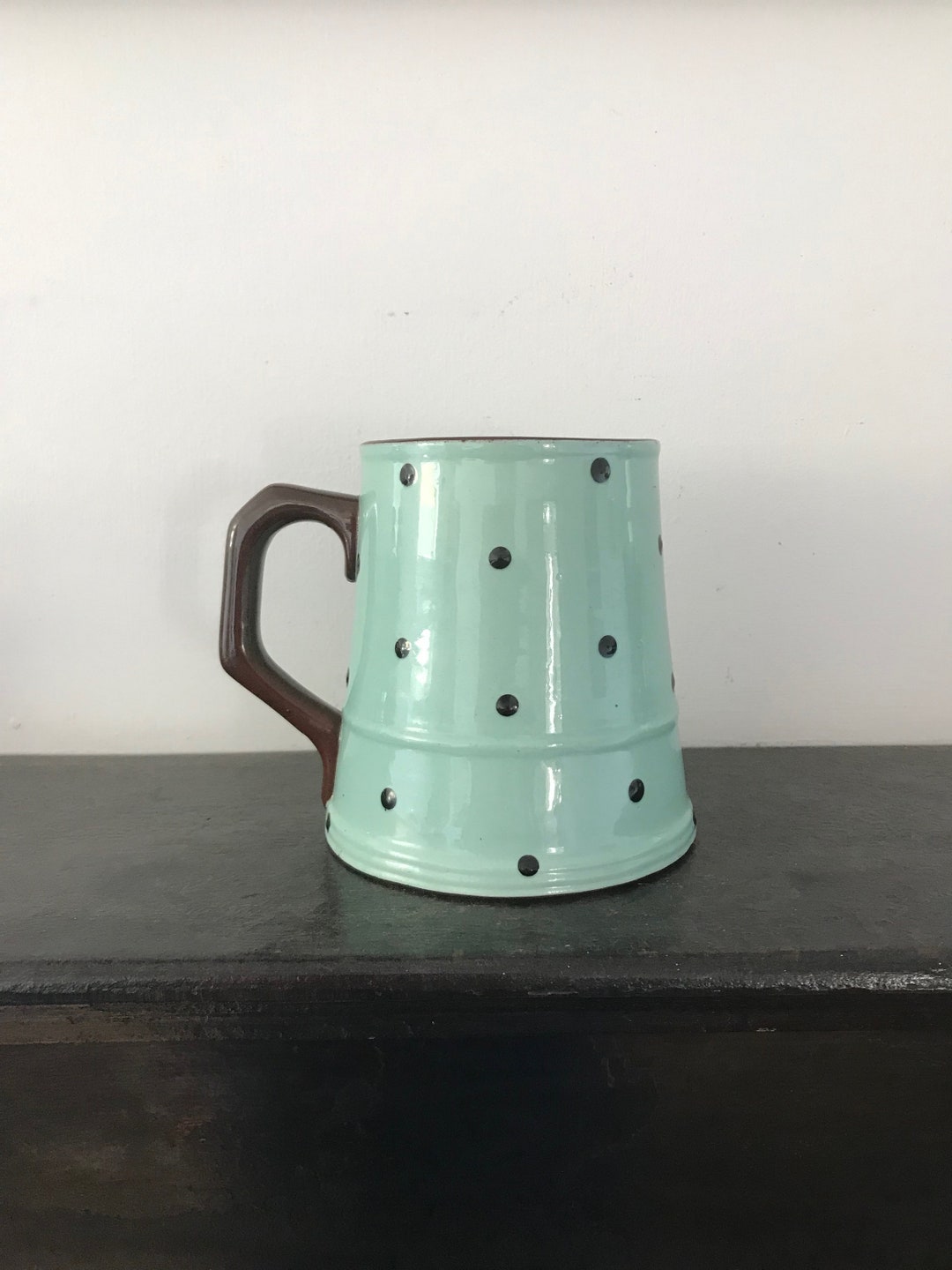 Devonshire Potteries Tankard Polka Dots Vintage Bovey Tracy Devon ...