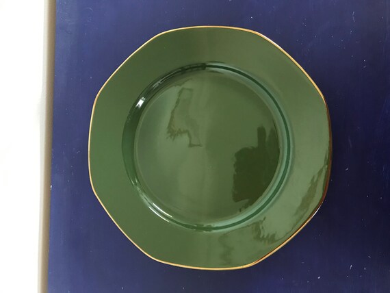 Rayware Dining Plate Dinnerplate Vintage Bottle Green - Etsy