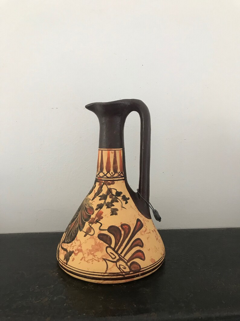Greek Jug Museum Copy Classical Period Zeus Antiope Vintage - Etsy