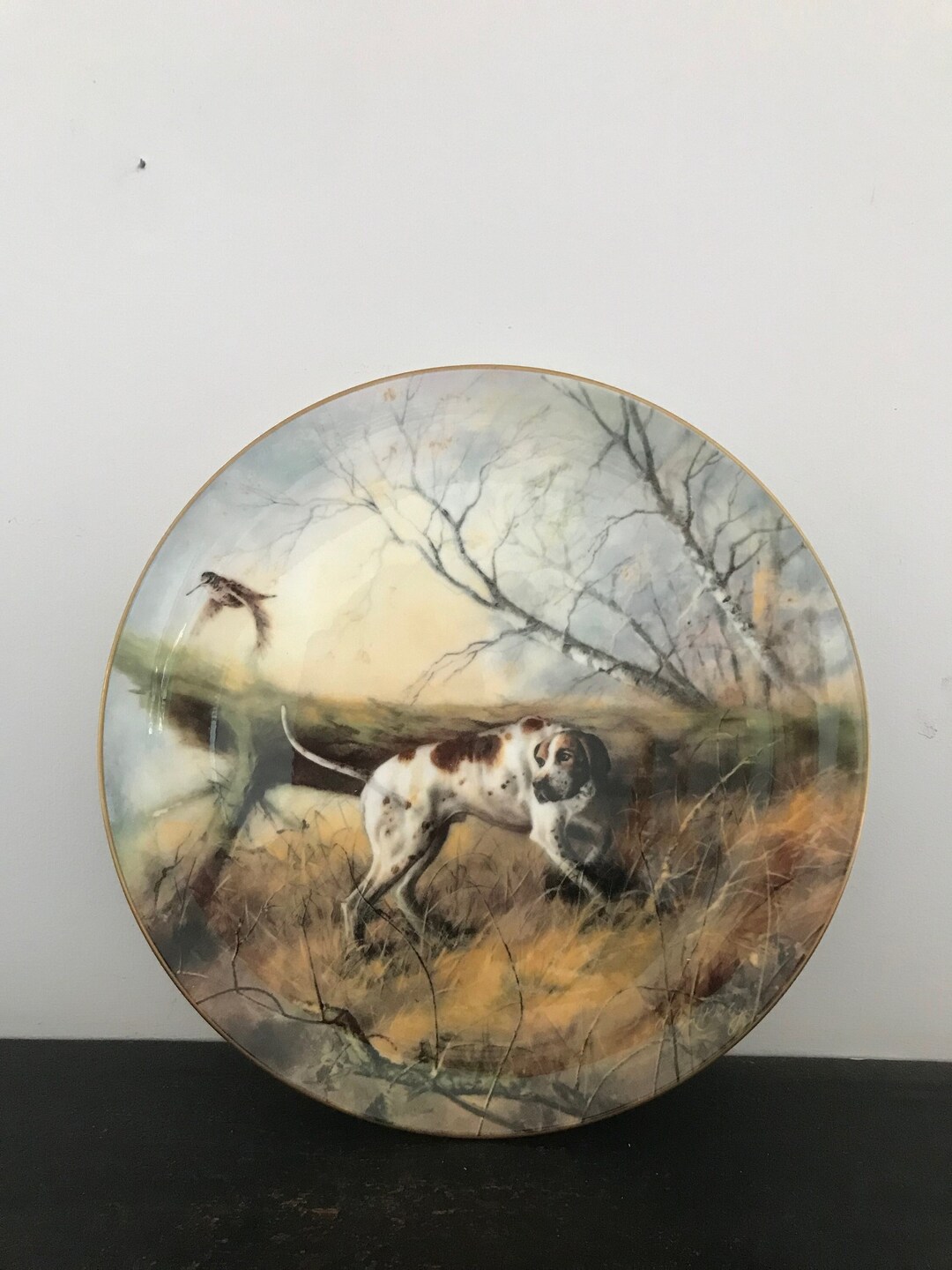 Coalport Sporting Dogs Plate the Pointer Melvin Buckley Limited Edition ...