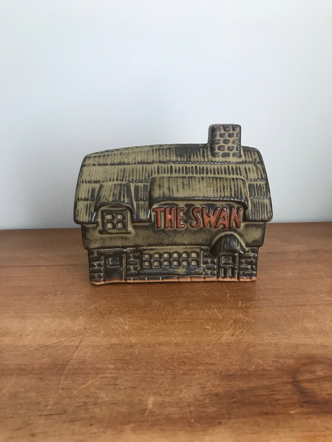 Tremar Pottery Pub Money Box the Swan Vintage Cornwall - Etsy