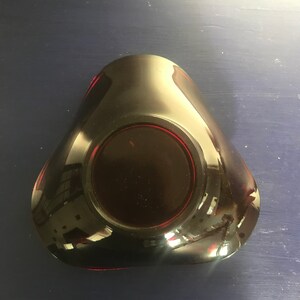 Ruby Red Sowerby Tricorn Glass Bowl Tyneside Vintage Mid Century - Etsy UK