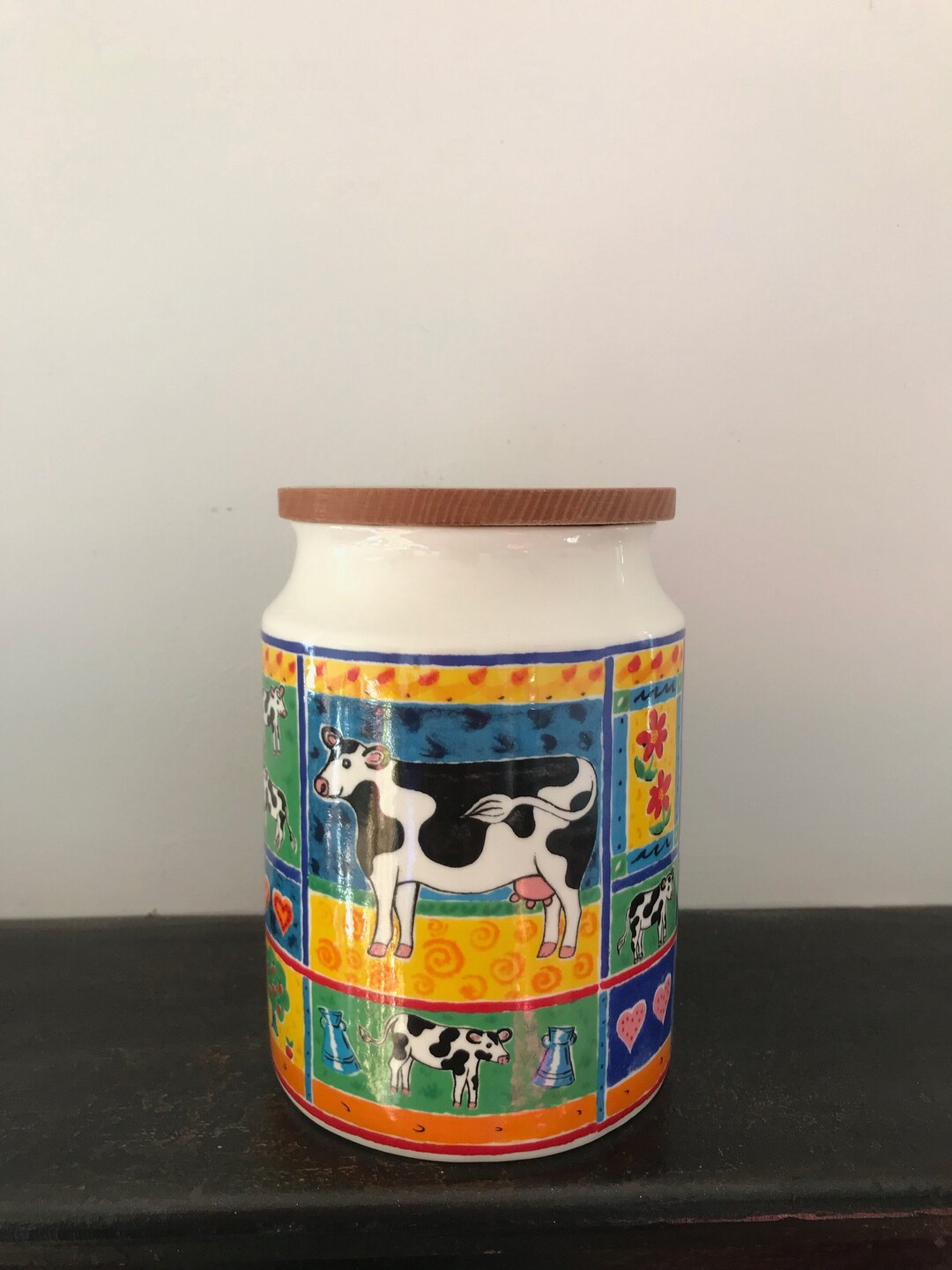 Dunoon Farmyard Rice Cannister Storage Jar Jane Brookshaw Vintage ...