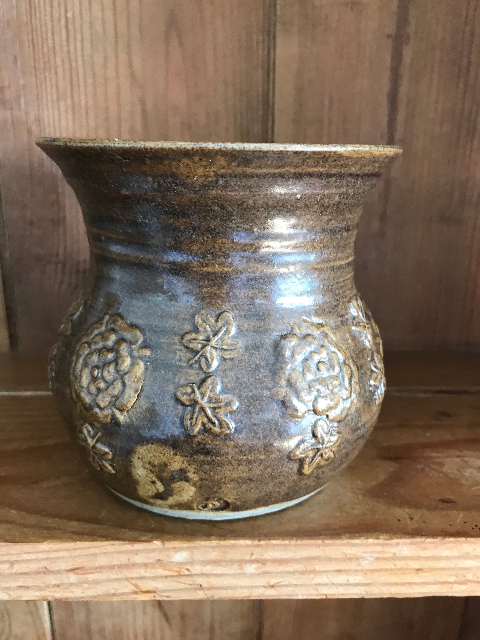 Beaker Vase Studio Pottery Vintage Hand Thrown - Etsy