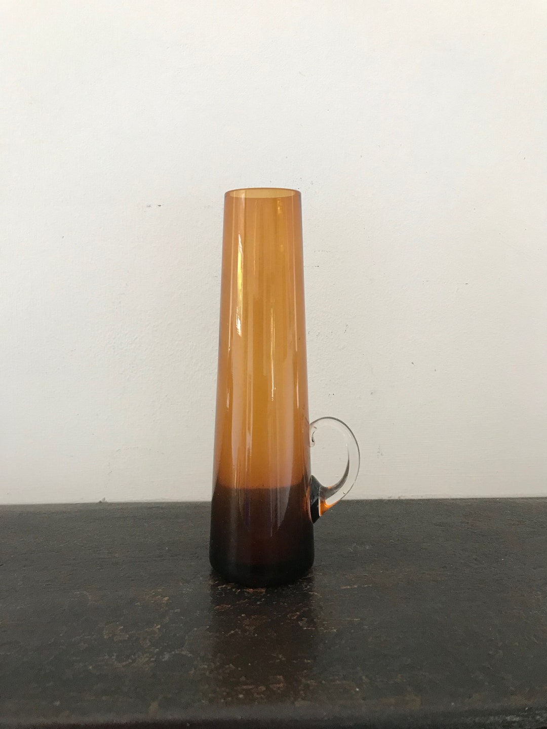 Amberina Glass Stem Vase Bud Vase Vintage - Etsy
