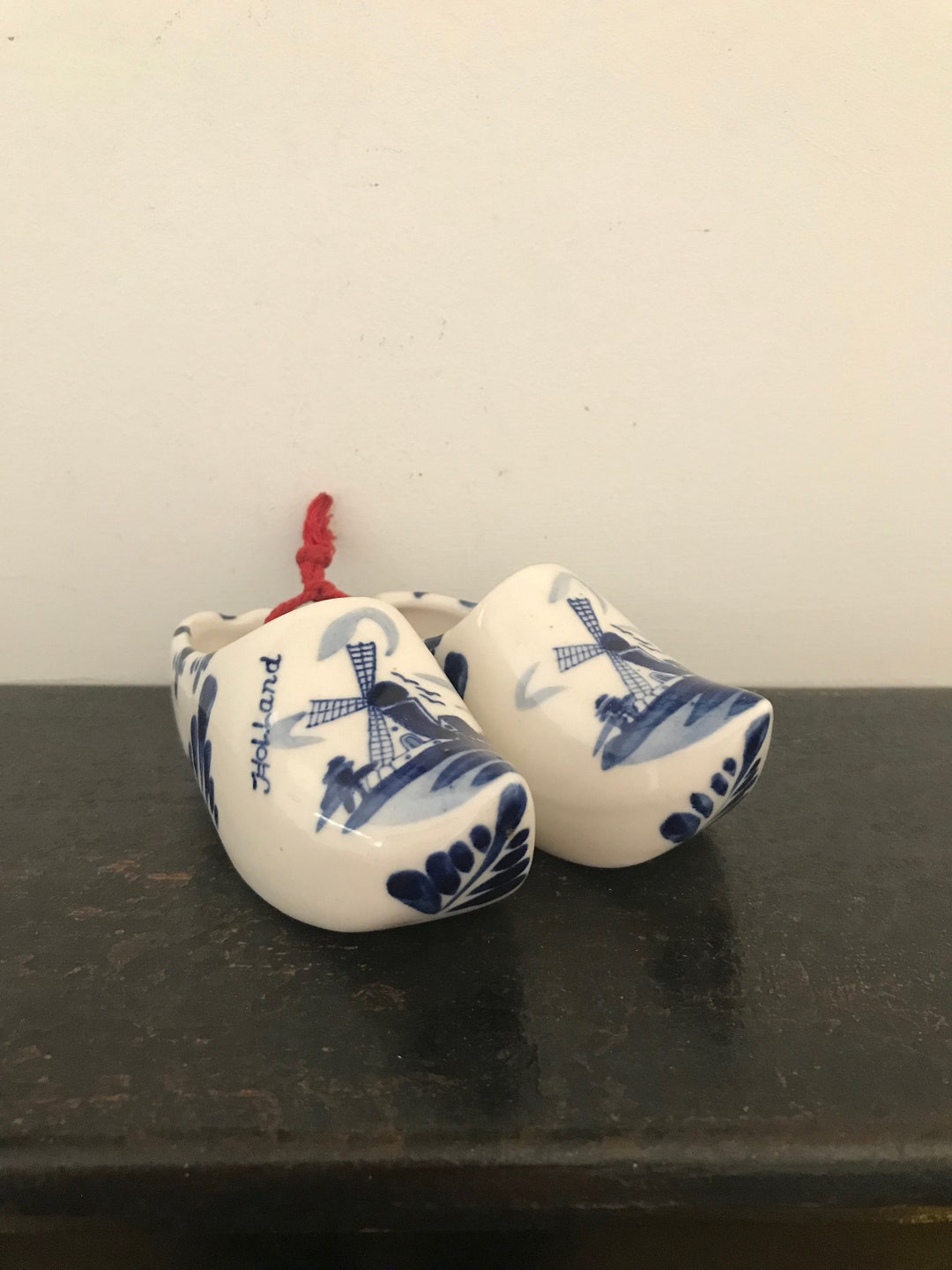 Delft Clogs Ceramic Holland Vintage Blue and White - Etsy