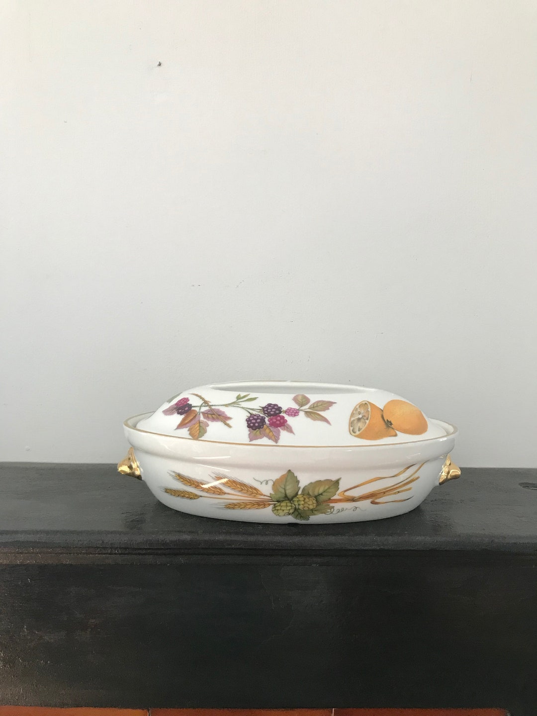 Royal Worcester Evesham Casserole Fireproof Vintage Shape 21 Size 3 - Etsy