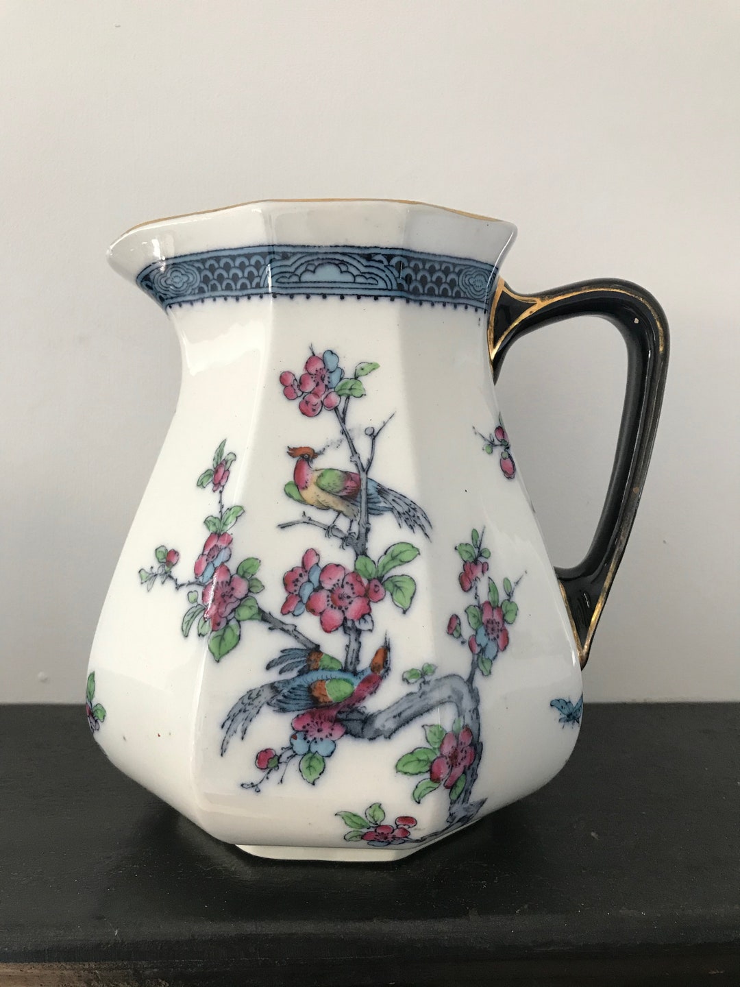 Keeling Losol Ware Large Jug Pitcher Vase Chartley Pattern Vintage - Etsy