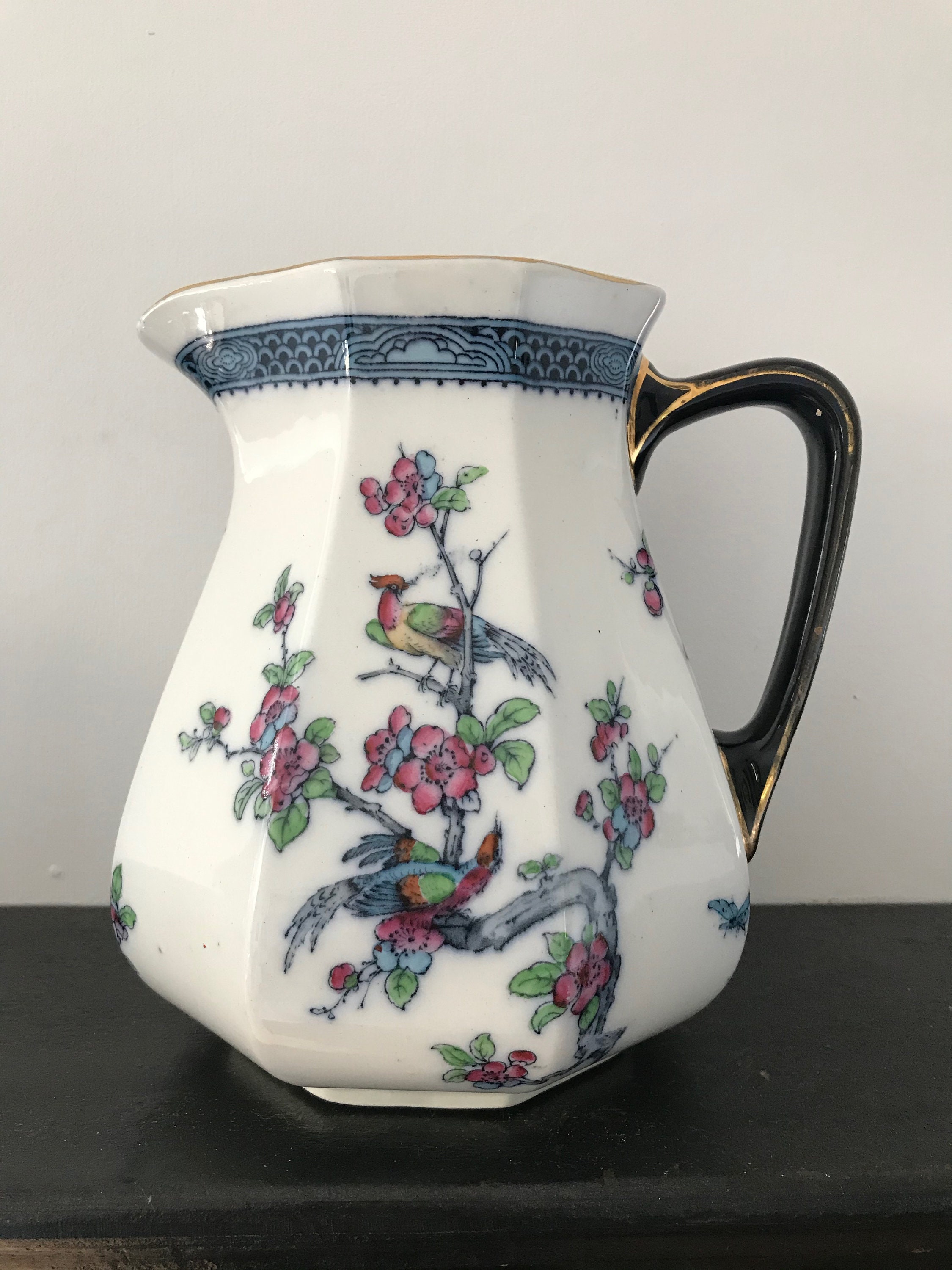 Keeling Losol Ware Large Jug Pitcher Vase Chartley Pattern Vintage - Etsy