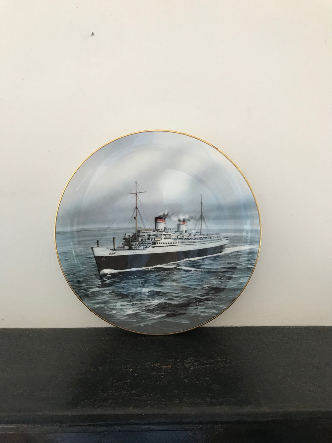 The Blue Riband Liners of the North Atlantic Plate Rex Italia Line ...