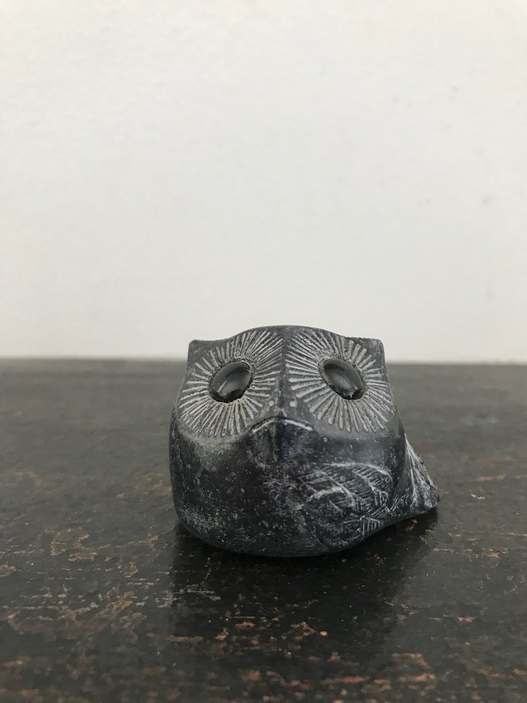 Owl Wolf Original Edmund Wolf Canada Hand Made Composite Soapstone ...