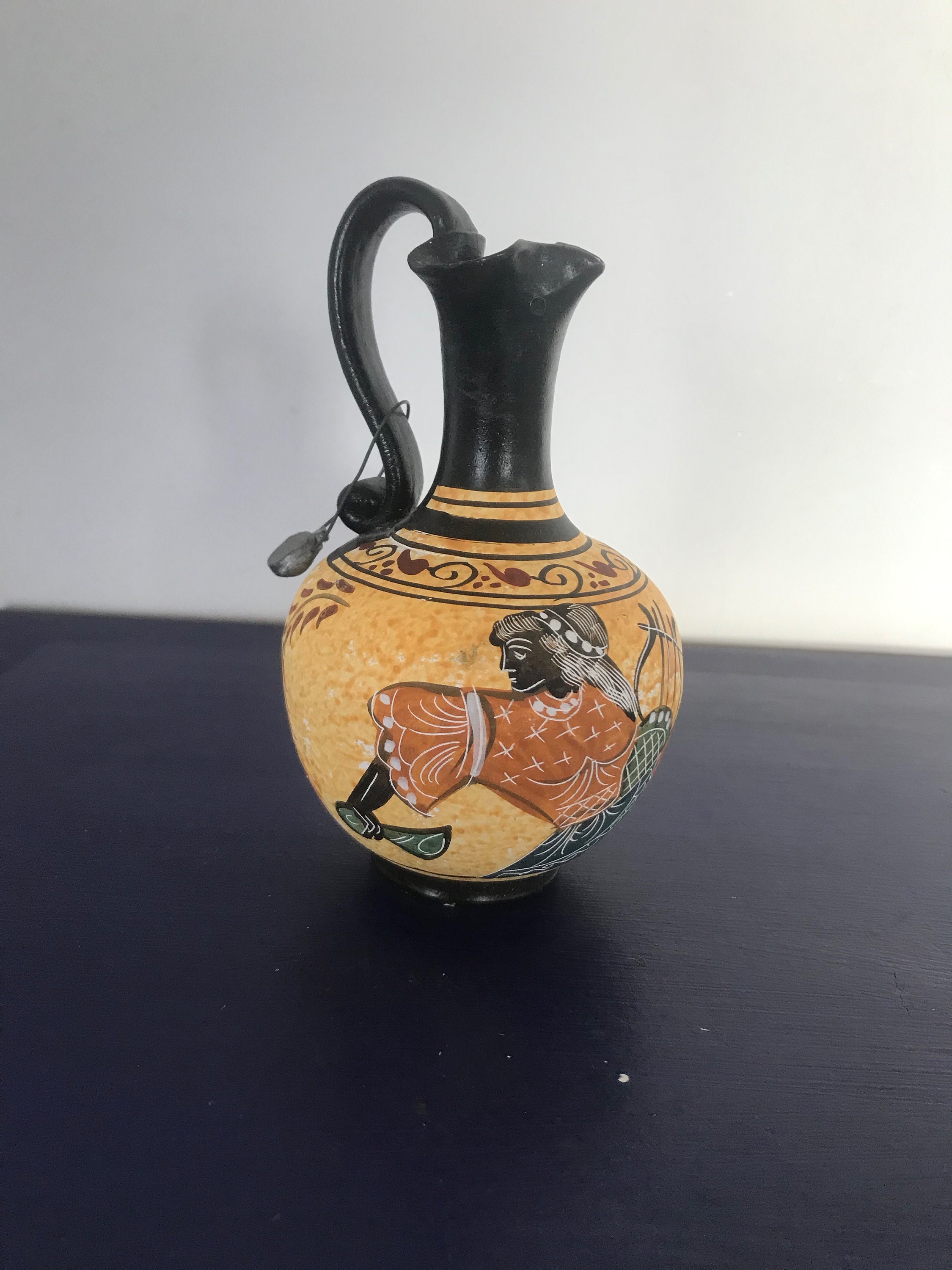 Greek Museum Copy 400BC Jug Leda and the Swan Hand Made Hand - Etsy