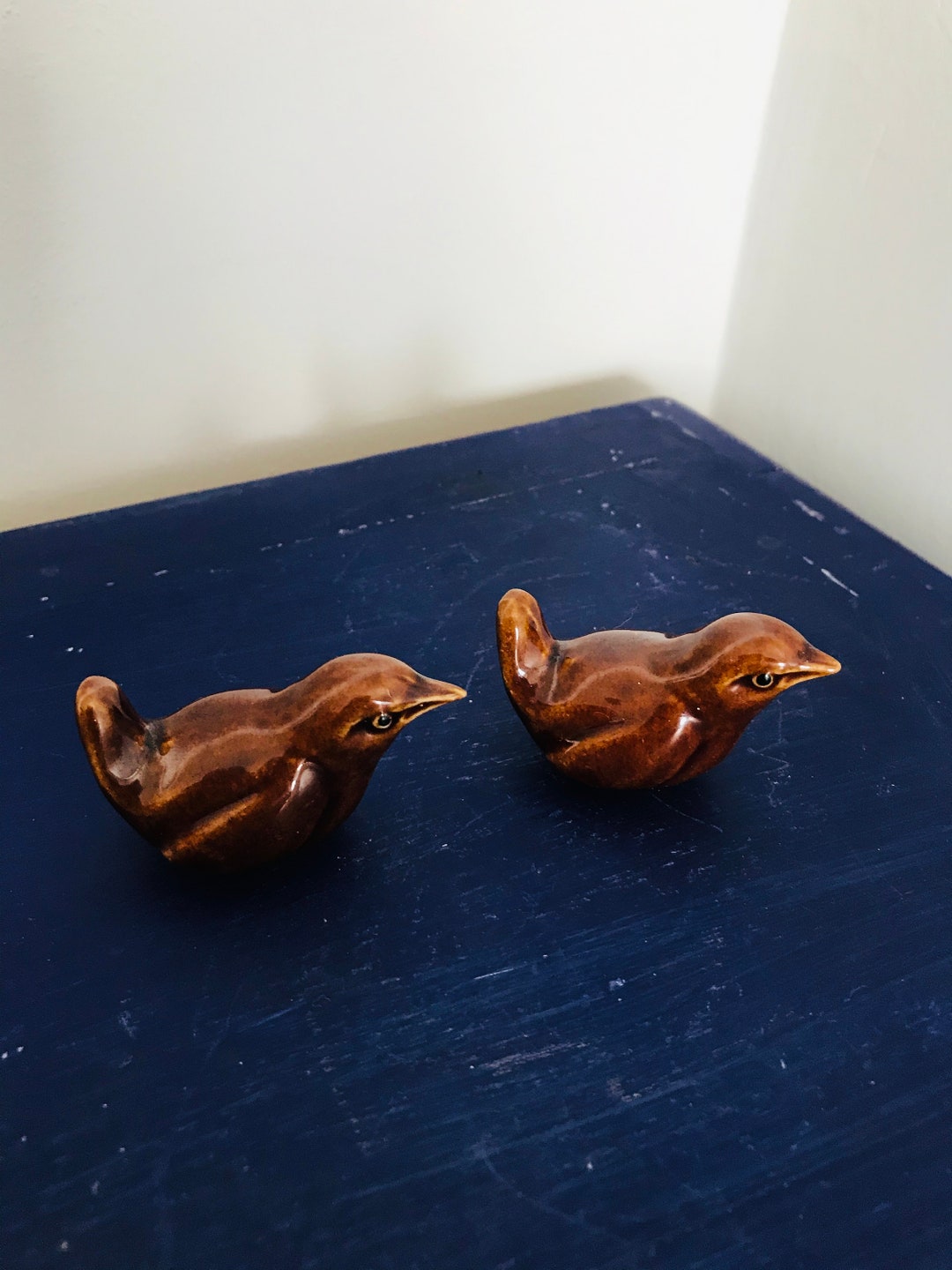 Wrens Pair Ceramic Miniature Vintage Bird Figurines - Etsy