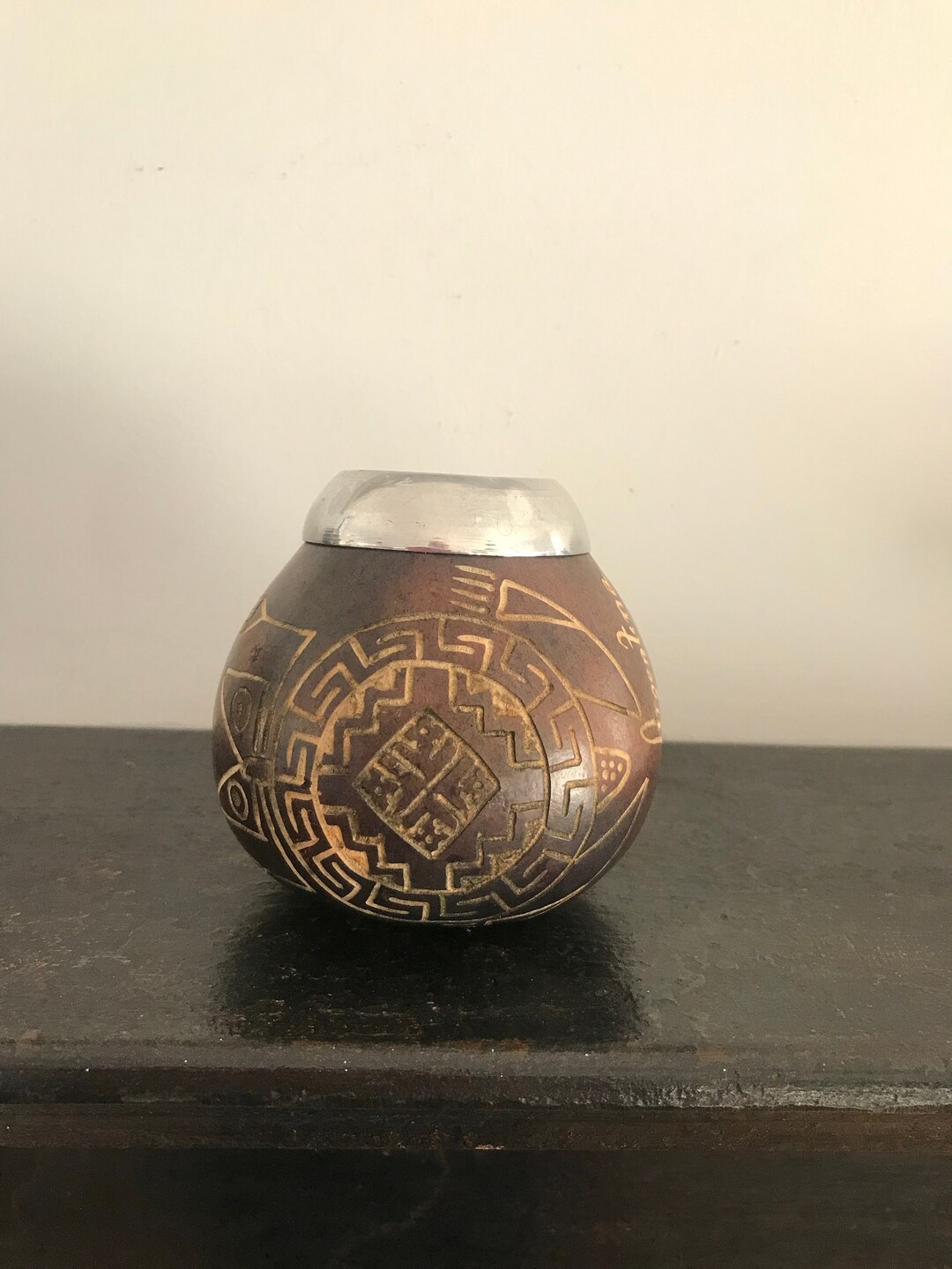 Argentina Indigenous Carved Gourd Armadillo Mid Century Vintage - Etsy