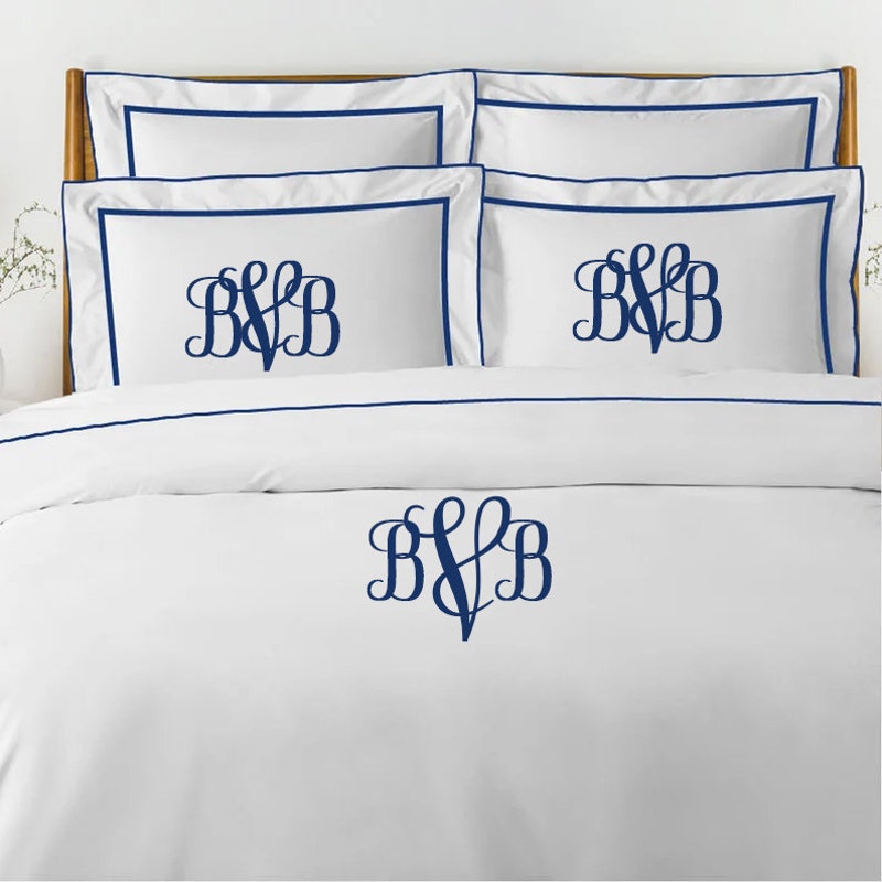 Monogram Bedding - Etsy