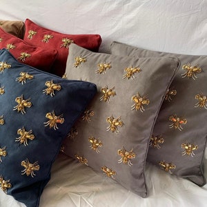 Insect Embroidery Pillow Cover (set of 1) - Etsy