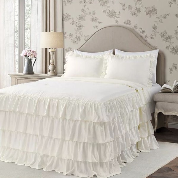 Ruffle Bedspread - Etsy