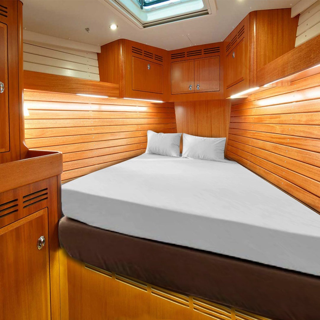 Boating Sheet Set 100% Cotton 400TC Universal AFT Berth/v Berth/xl-v ...