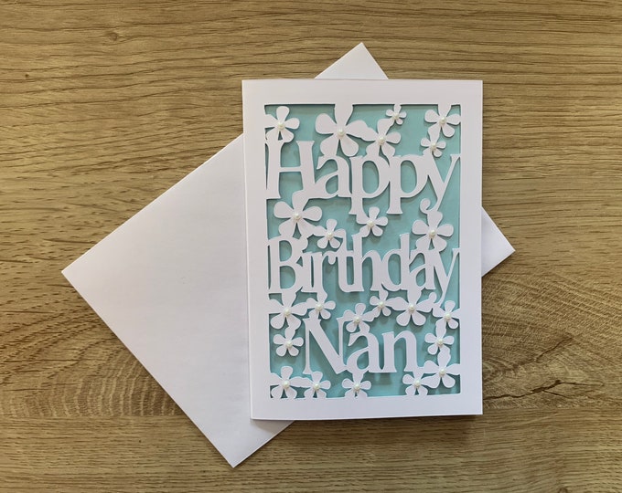 Birthday Card HANDMADE Personalised Mothers Day Mum Daughter Wife ...