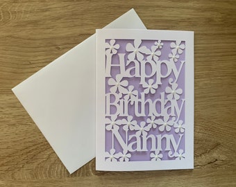 Nanny Birthday Card | Etsy UK