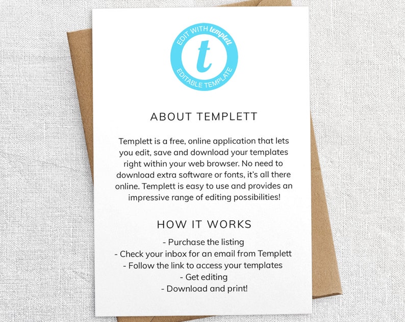Details Card Template 6x4 Edit Download and Print at - Etsy