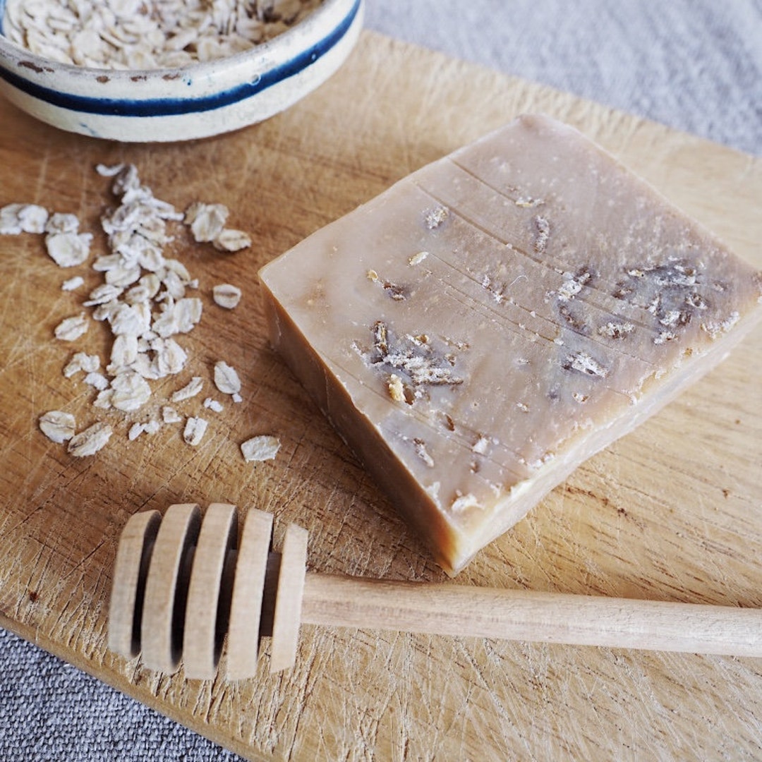 Honey & Oatmeal Handmade Natural Cold Process Soap - Etsy UK