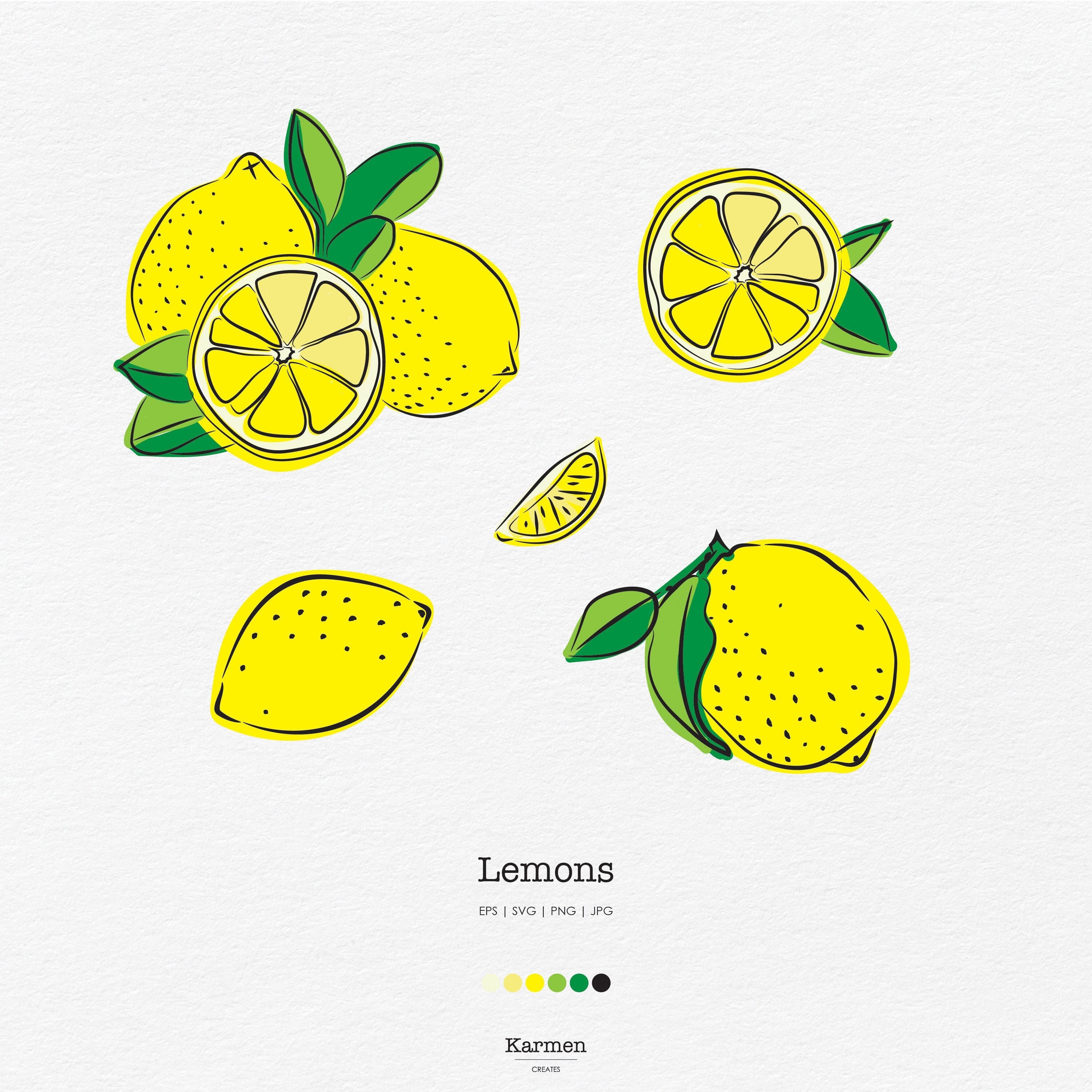 Lemons Svg Bundle Lemons Svg Citrus Svg Fruit Svg Png Bundle Jpg Bundle ...