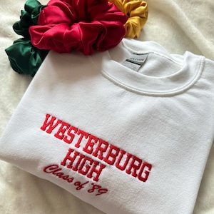 Westerburg High Heathers Unisex Embroidered Sweatshirt - Etsy UK