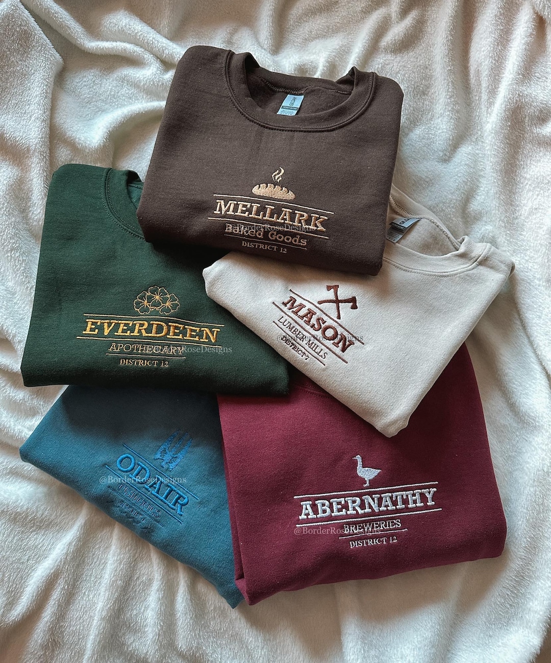 District Victors Hunger Games Unisex Embroidered Sweatshirt - Etsy