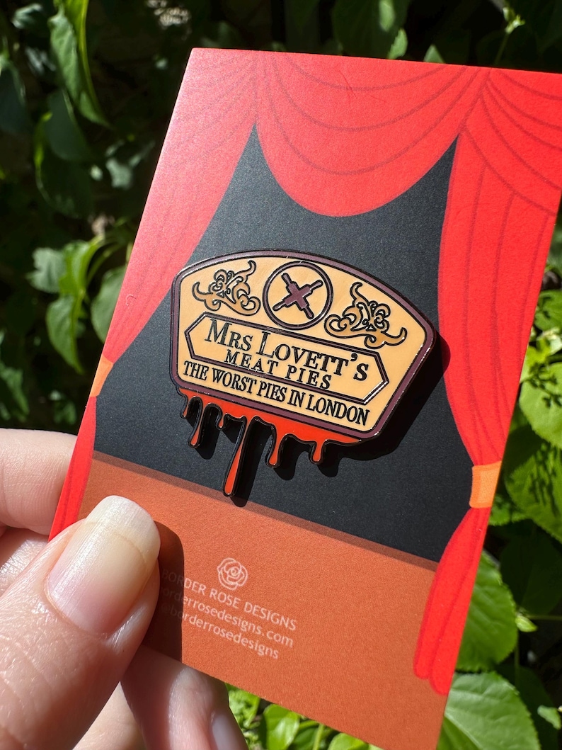 Mrs Lovett's Meat Pies Sweeney Todd Enamel Pin Badge - Etsy