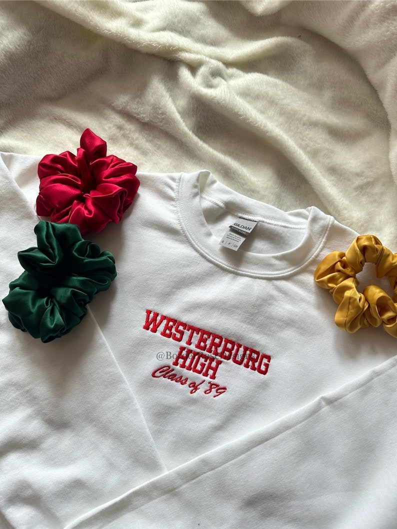 Westerburg High Heathers Unisex Embroidered Sweatshirt - Etsy UK