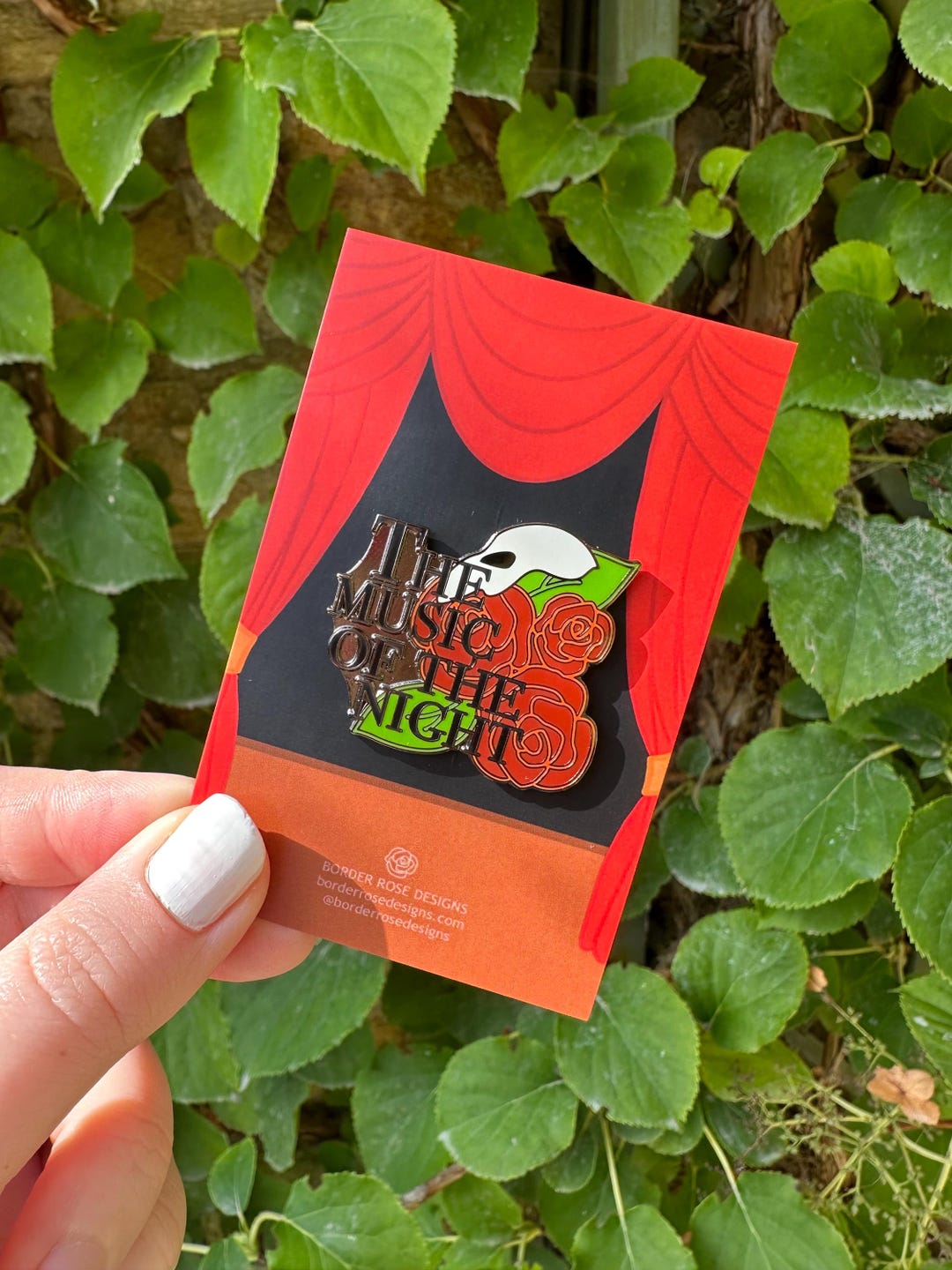Phantom of the Opera Music of the Night Enamel Pin Badge - Etsy