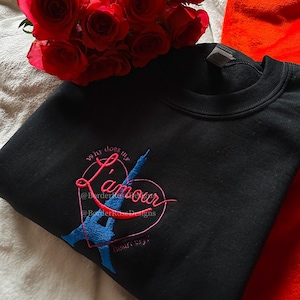 Moulin Rouge L'amour El Tango Unisex Embroidered Sweatshirt - Etsy