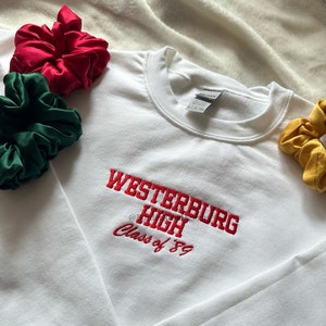 Westerburg High Heathers Unisex Embroidered Sweatshirt - Etsy UK
