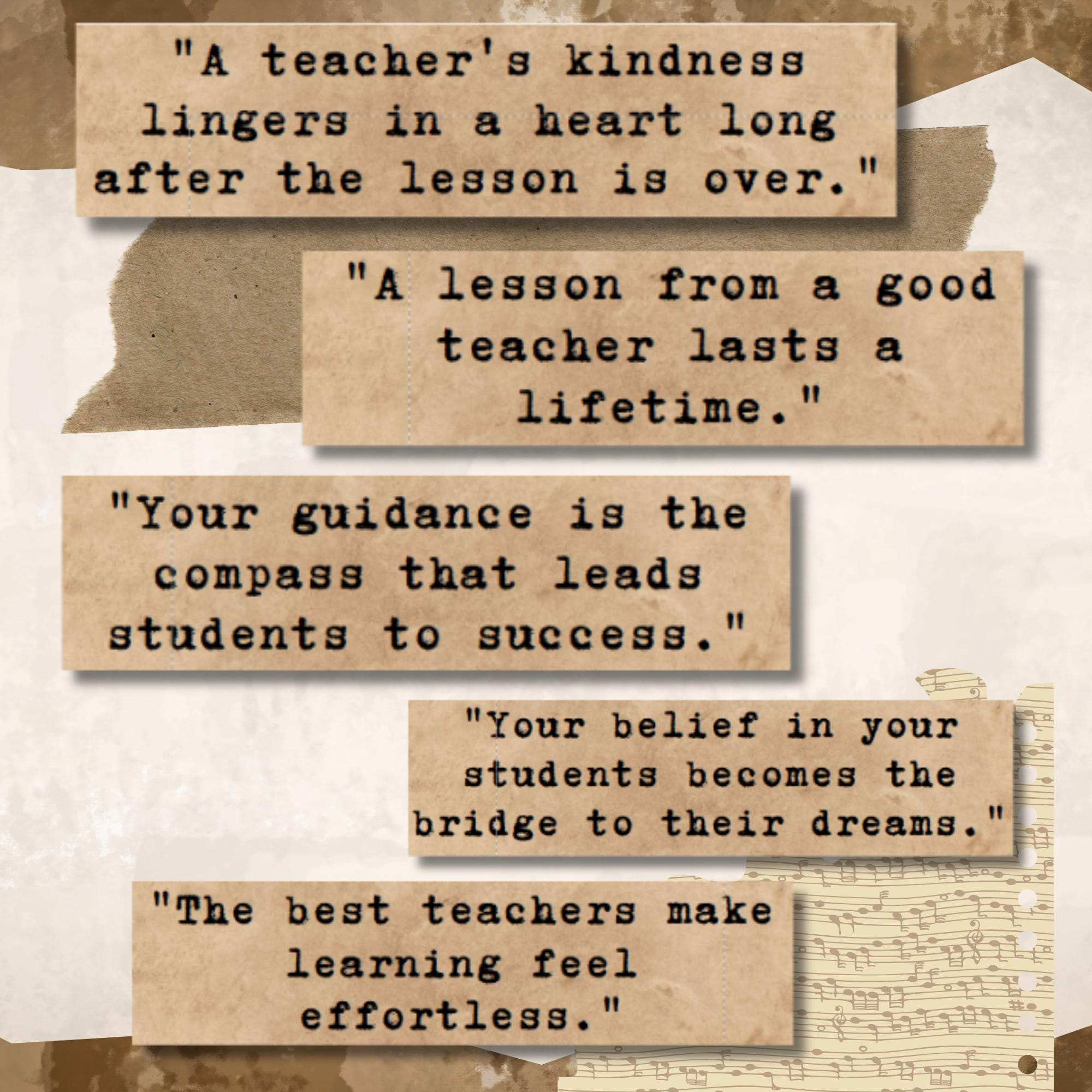 Printable Teacher Appreciation Quotes, Teacher Quotes Junk Journal ...