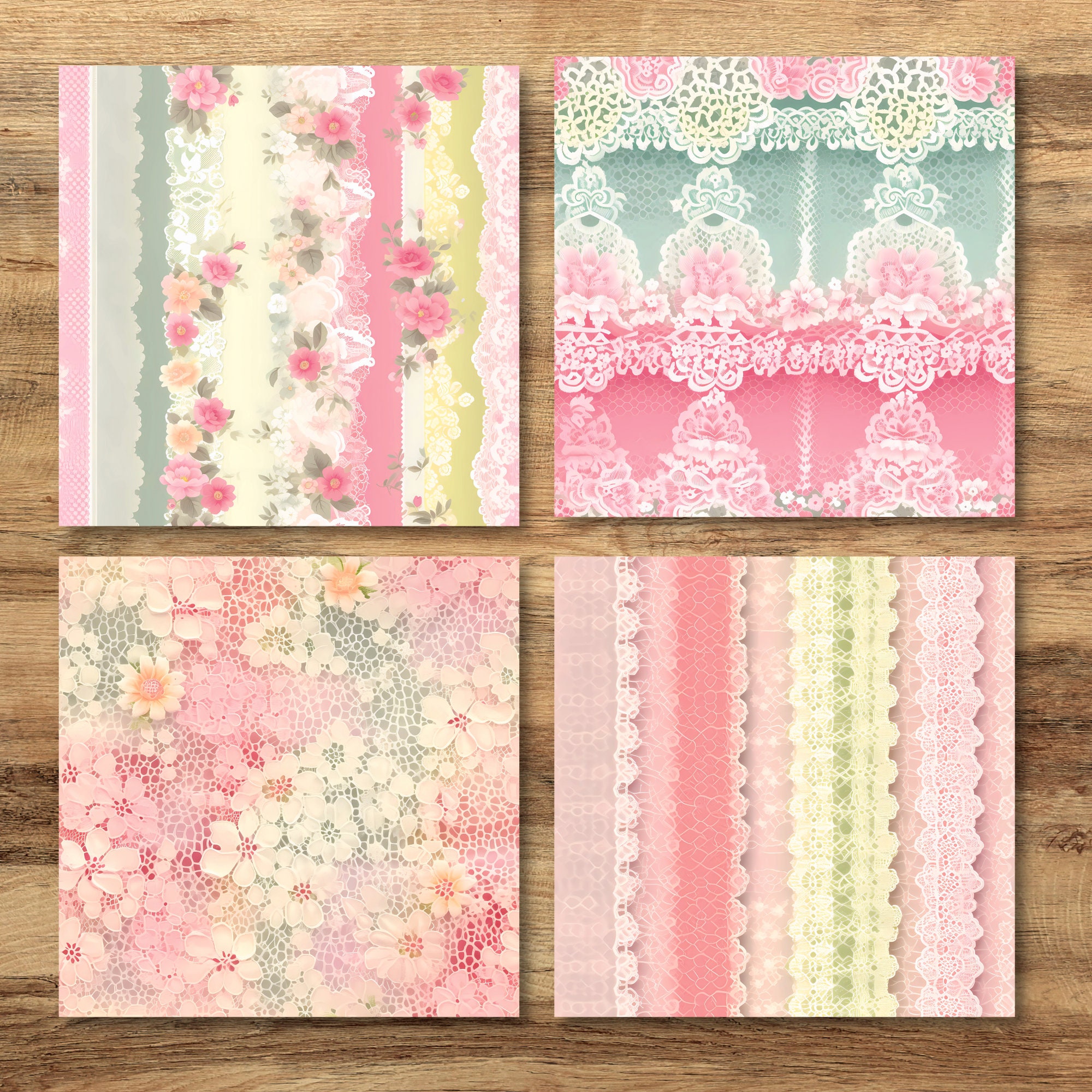 Vintage Lace Digital Paper Printable, Shabby Chic, Victorian, Lace ...