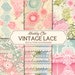 Vintage Lace Digital Paper Printable, Shabby Chic, Victorian, Lace ...