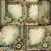 12x12 Vintage Lace Digital Paper Printable, Eerie Green, Lace Scrapbook ...