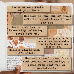 Printable Motivational Quotes for Junk Journal, Junk Journal Words ...
