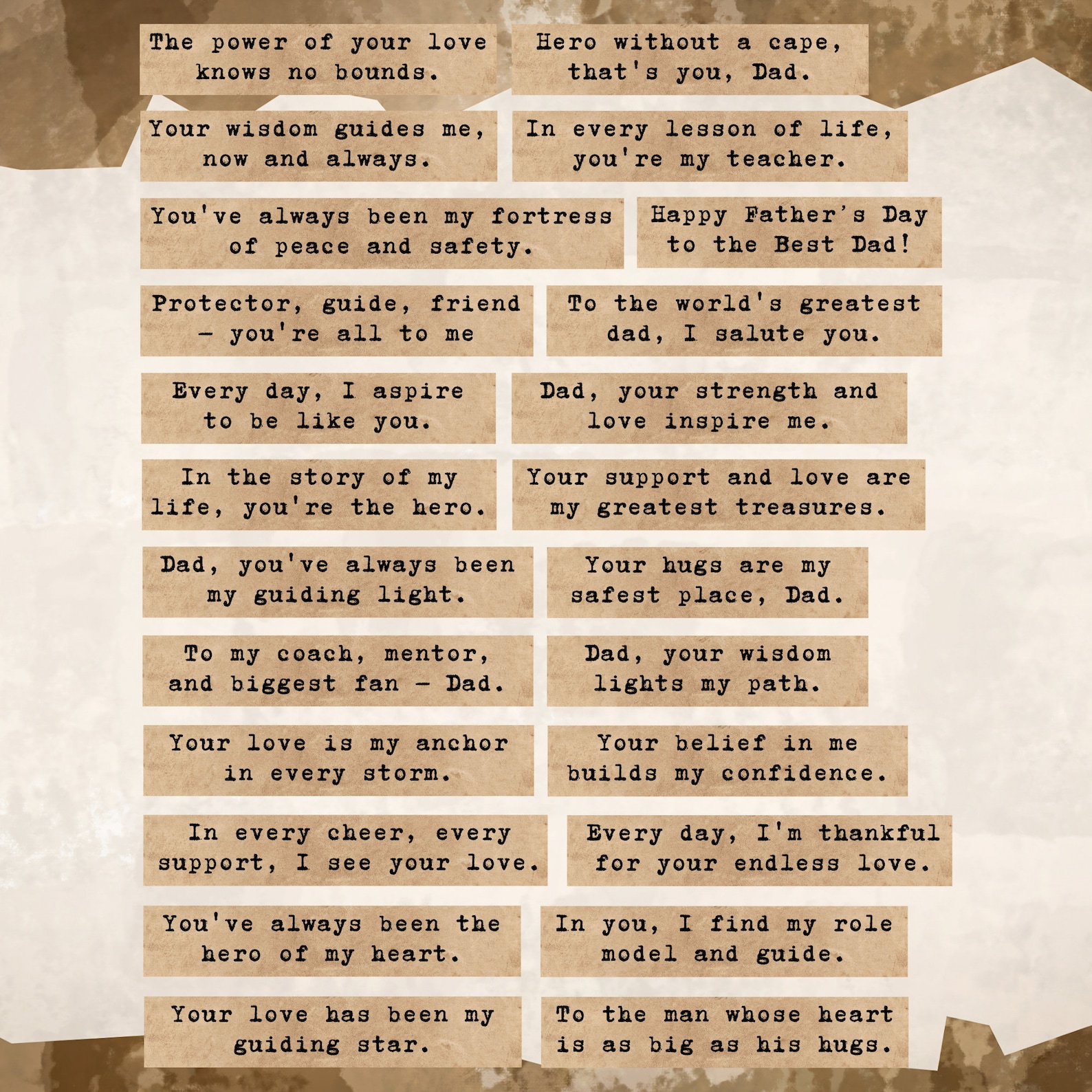 Dad Sentiments: Junk Journal Ephemera, Quotes (digital Download) - Etsy