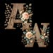 Vintage Floral Alphabet Clipart: Rustic PNG Letters (digital Download ...
