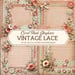 Vintage Lace Digital Paper Printable, Petal Tapestry Flowers, Lace ...