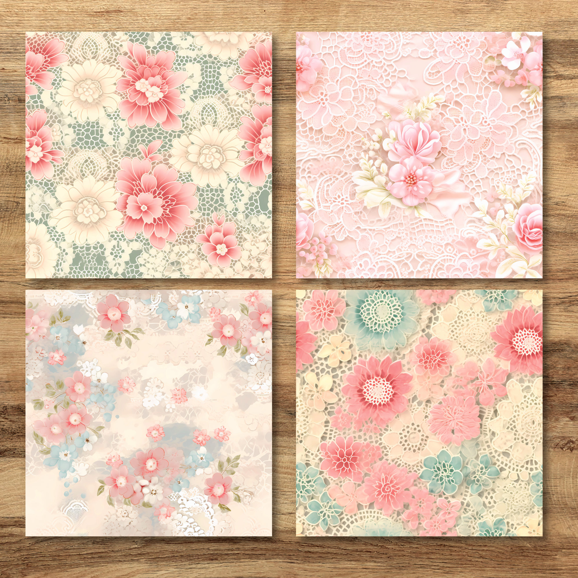 Vintage Lace Digital Paper Printable, Shabby Chic, Victorian, Lace ...